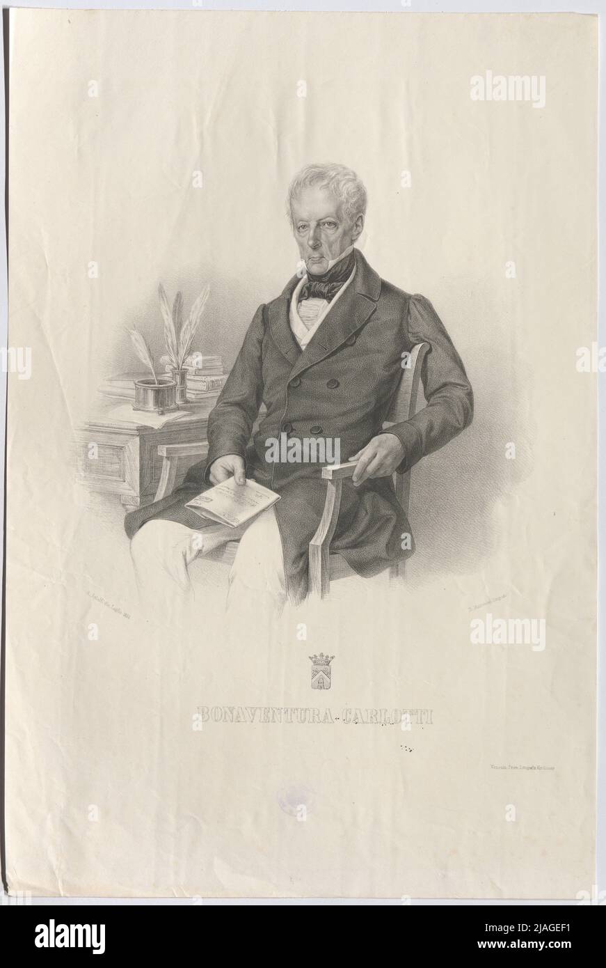 Bonaventura Carlotti. Bartolomeo Marcovich (1813—1882), lithographer ...