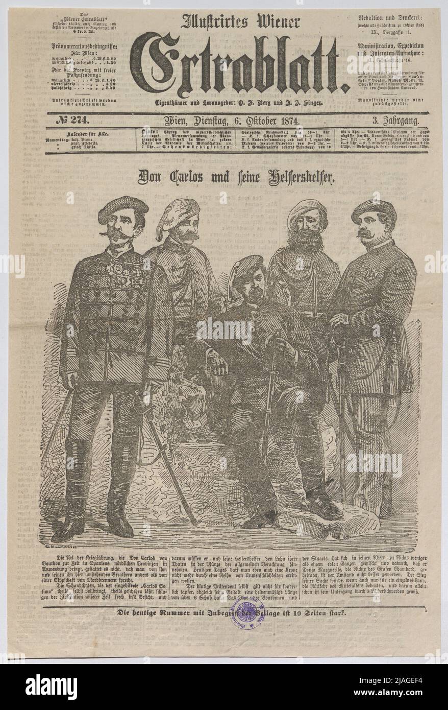 Pretendent Carlos von Bourbon; Don Carlos and his helpers (from ...