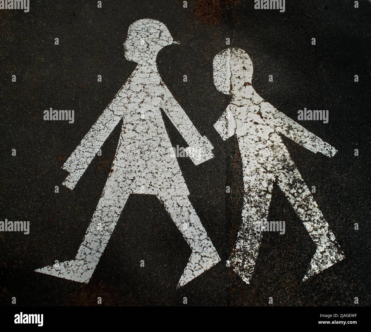 Pedestrian marking hi-res stock photography and images - Alamy