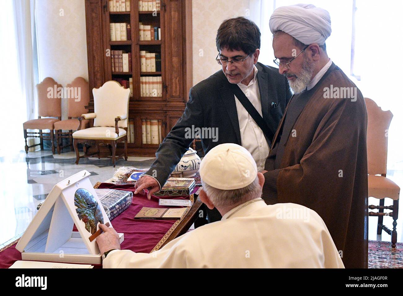Vatican City, Vatican. 30 May 2022. Pope Francis meets President of the ...