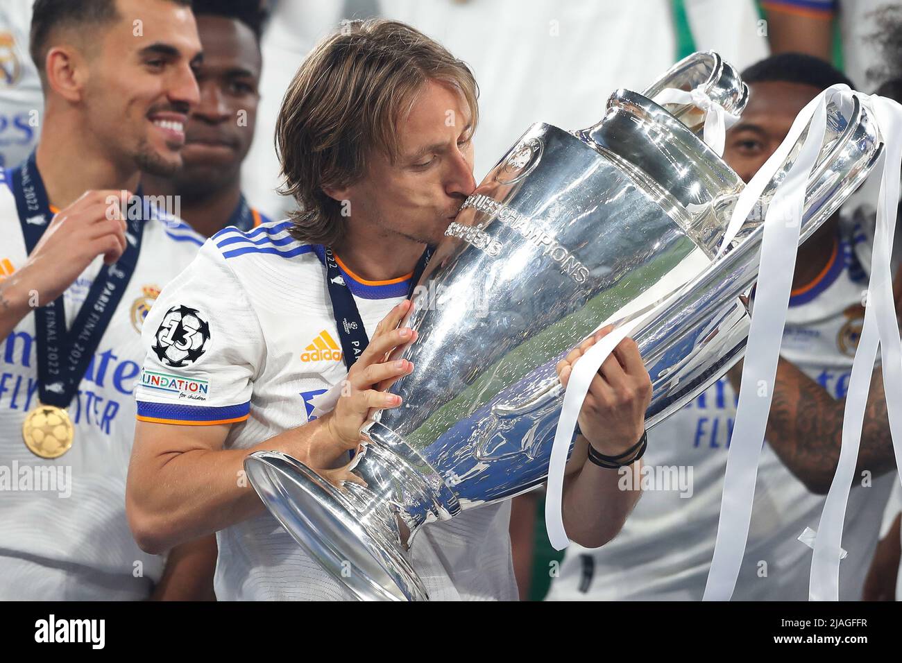 Saint-Denis, France. 28th May, 2022. Luka Modric (Real) Football/Soccer ...