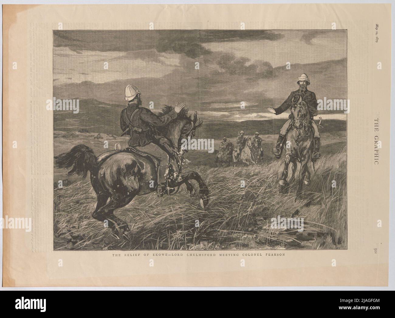 The Relief of Ekowe - Lord Chelmsford Meeting Colonel Pearson ". Zulu ...