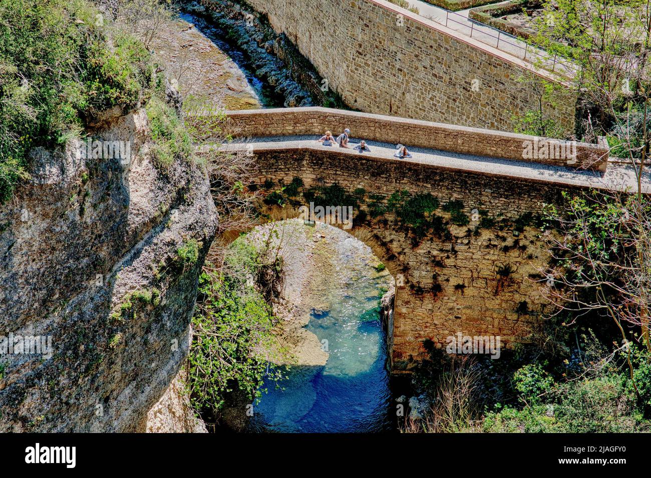 The bridge at ronda in malaga hi-res stock photography and images - Alamy