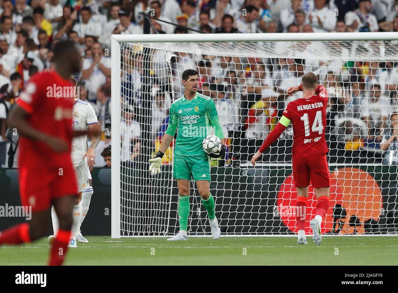 Saint-Denis, France. 28th May, 2022. Thibaut Courtois (Real) Football ...
