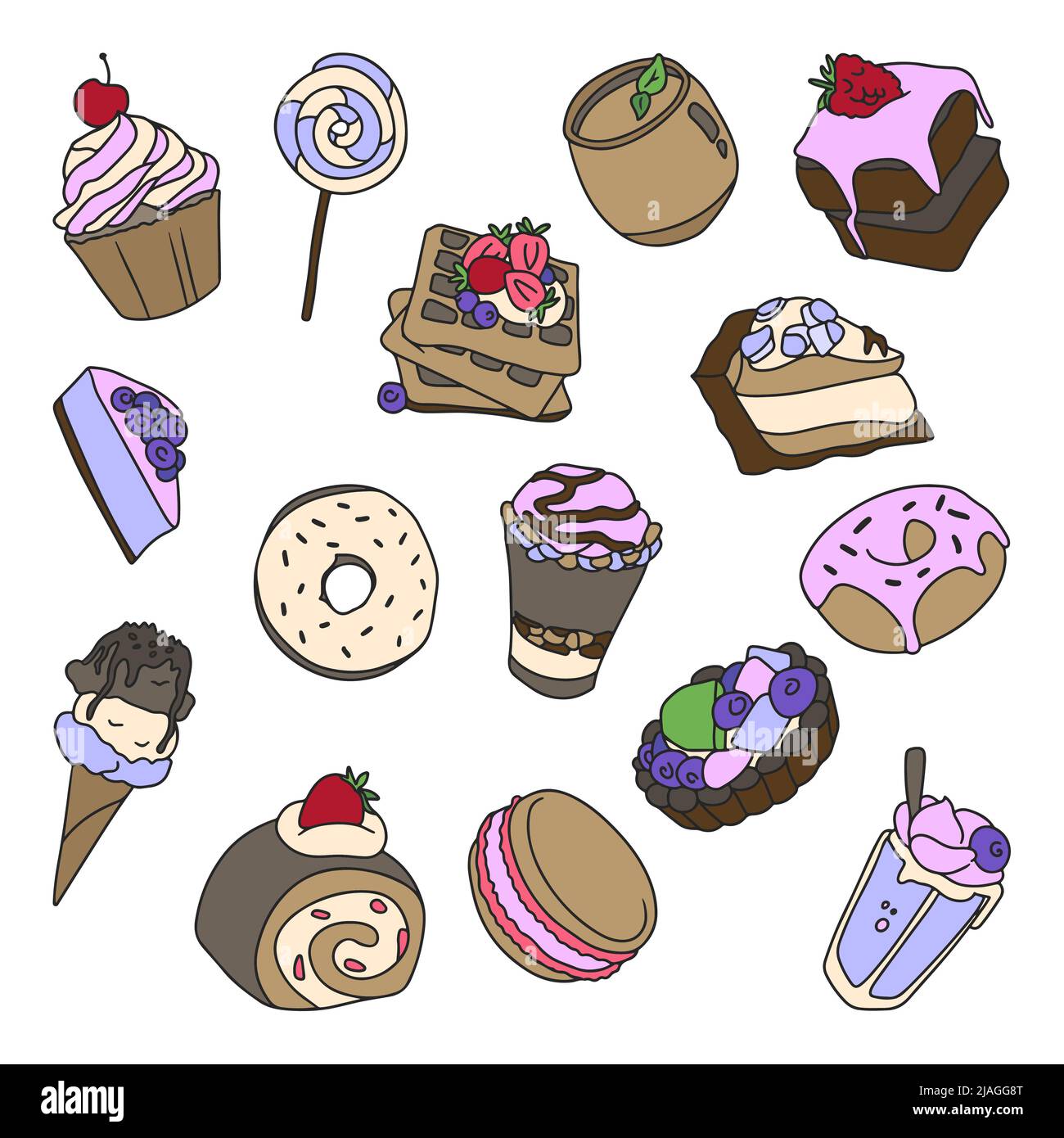 Belgian macaron Stock Vector Images - Alamy