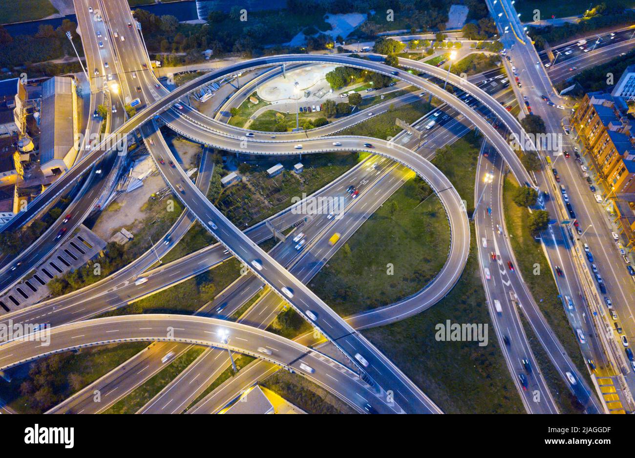 Dynamic road markings hi-res stock photography and images - Alamy