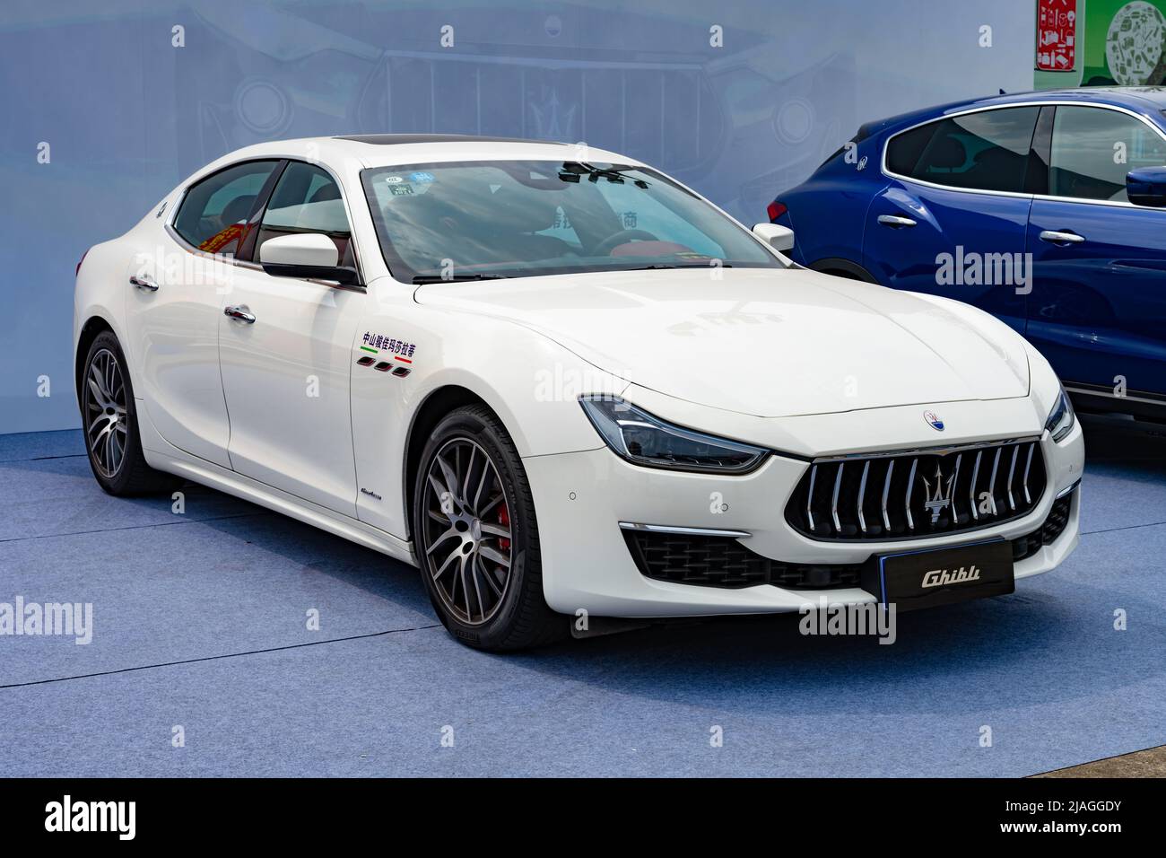 White Maserati 4 Door