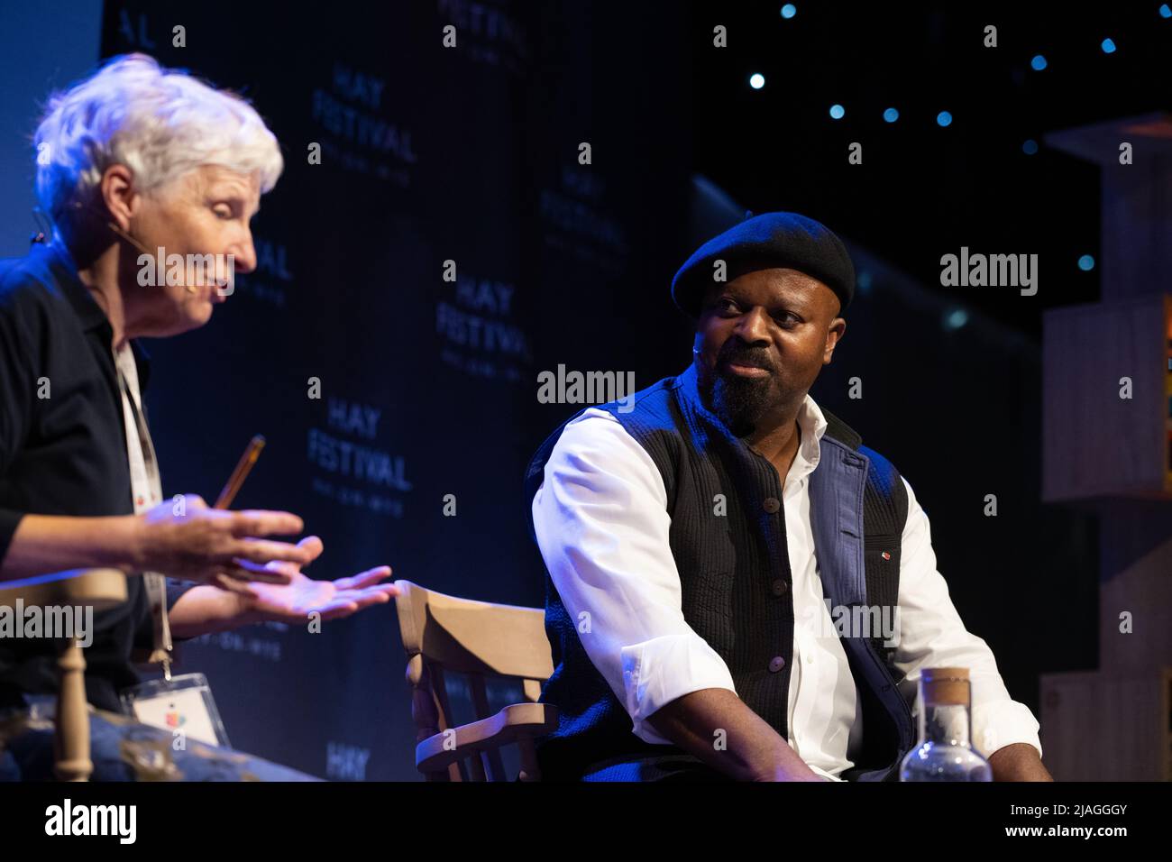 Hay-on-Wye, Wales, UK. 30th May, 2022. Ben Okri discusses Every Leaf a ...