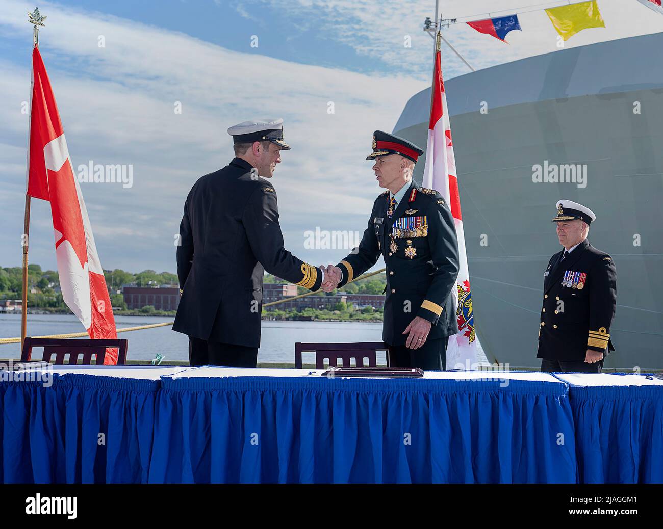 Gen. Wayne Eyre, chief of the defence staff shakes hands with Vice ...