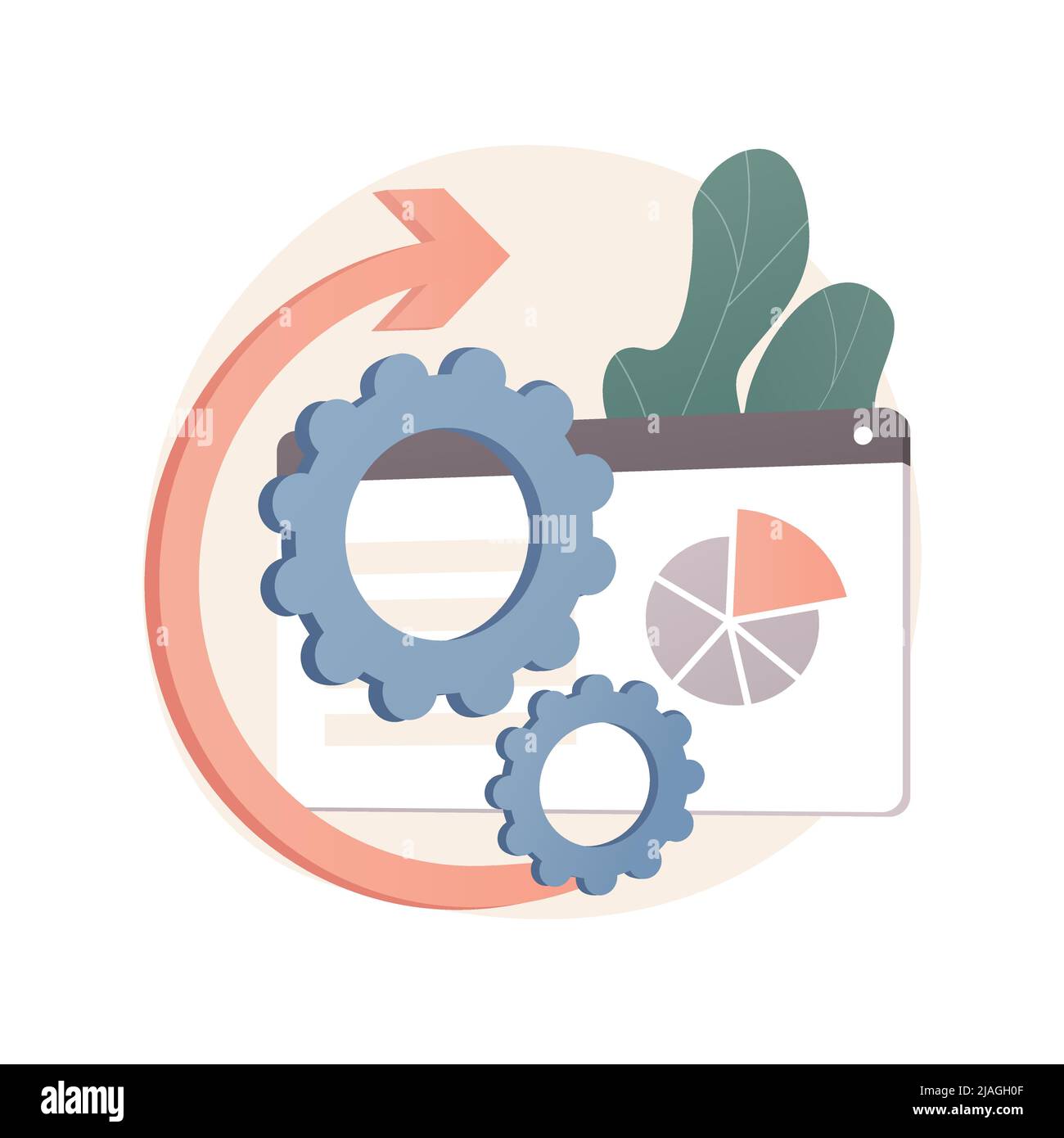 Alt tag optimization abstract concept vector illustration Stock Vector ...