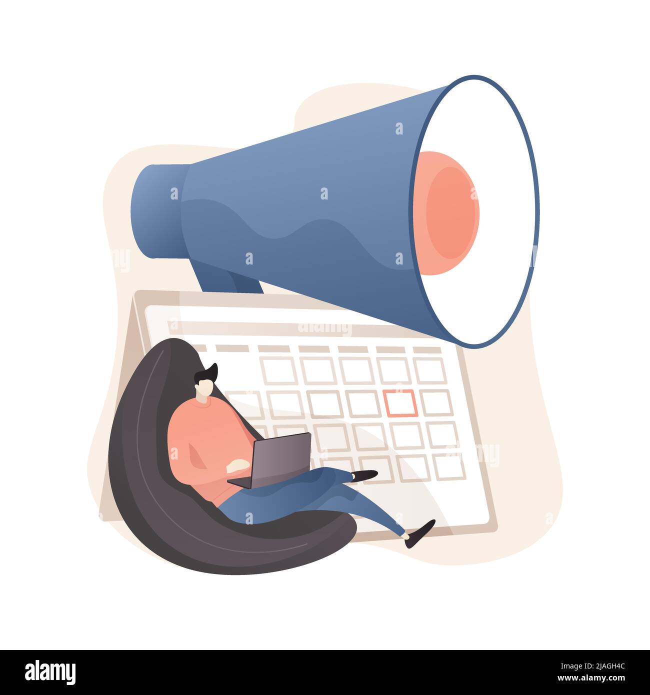 Blog vector website landing Cut Out Stock Images & Pictures - Alamy