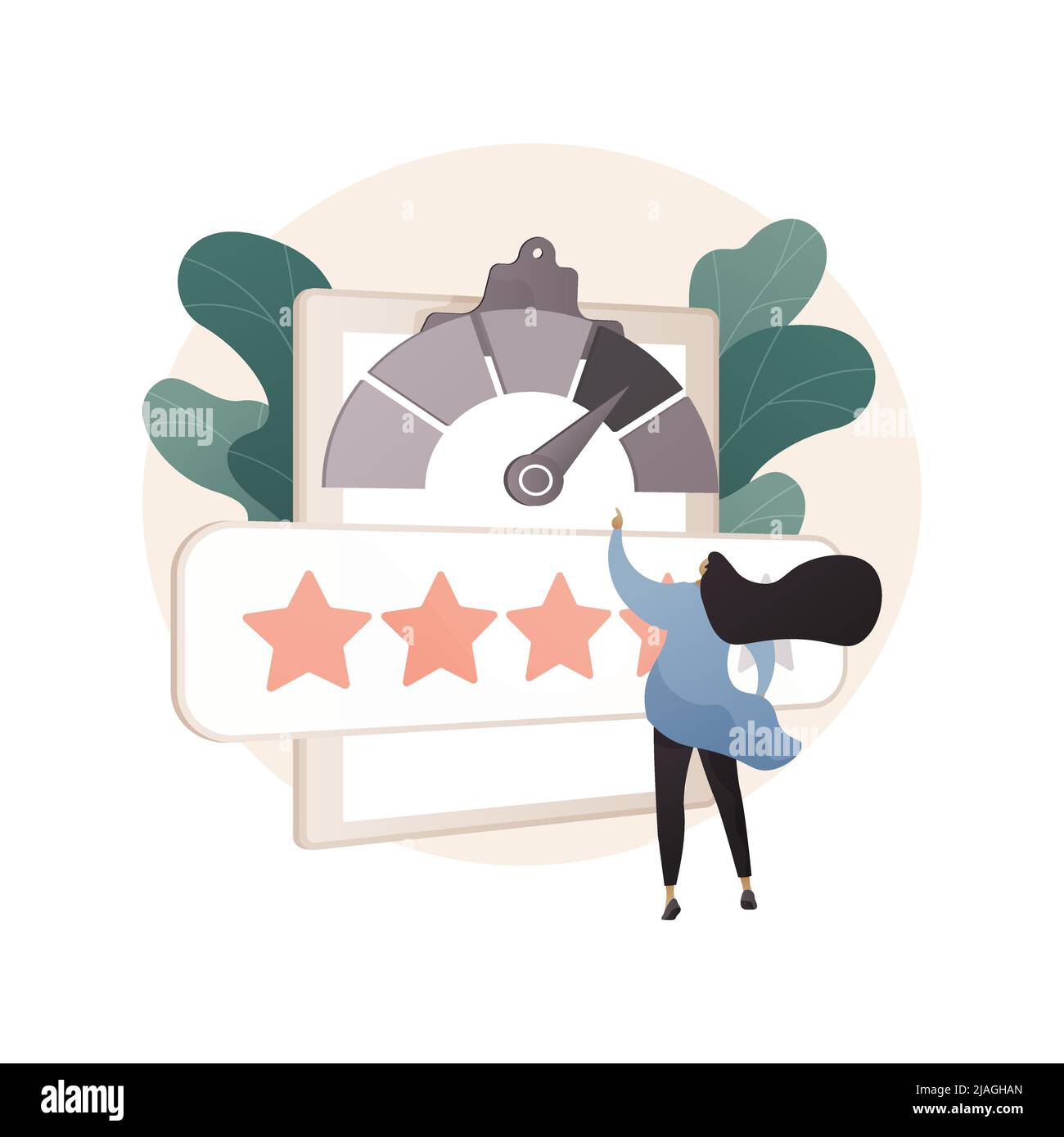 Performance rating abstract concept vector illustration Stock Vector ...