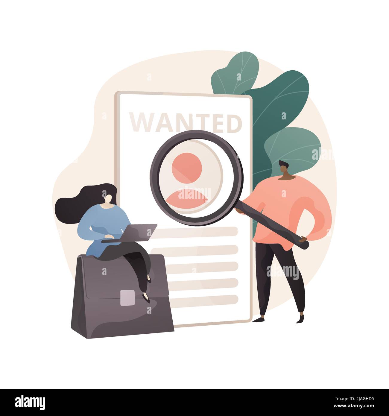 Wanted employees abstract concept vector illustration Stock Vector ...