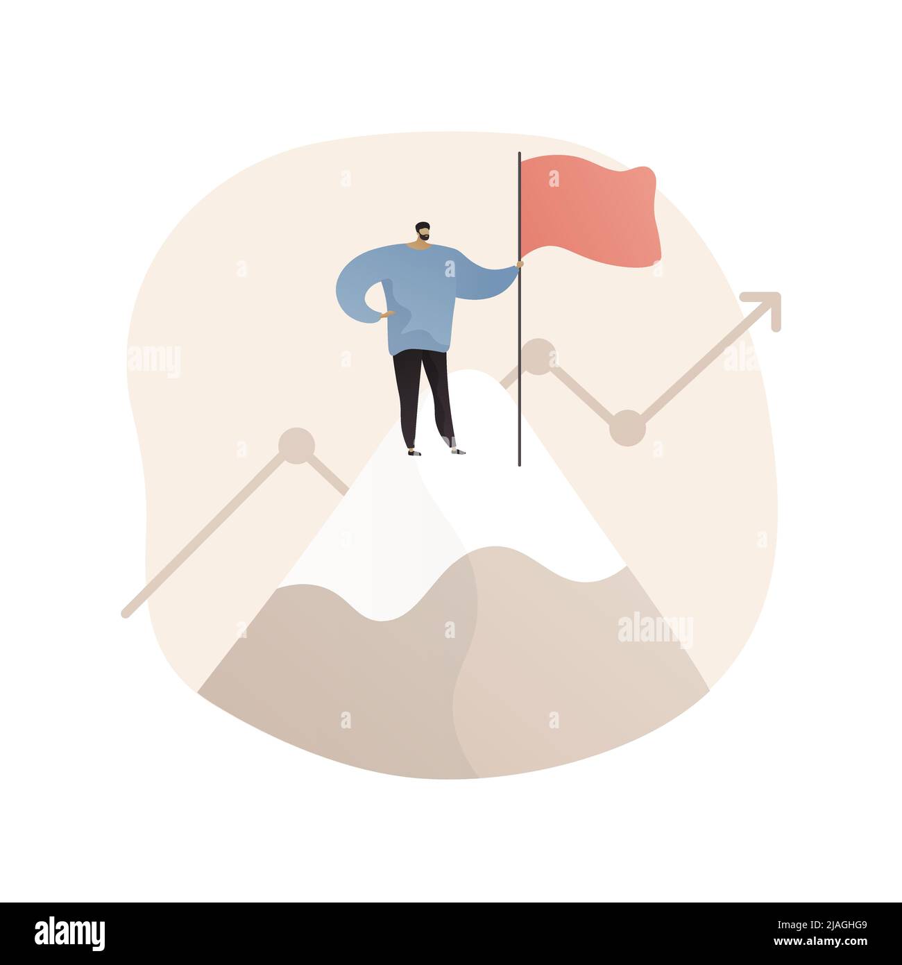 Leadership abstract concept vector illustration Stock Vector Image ...
