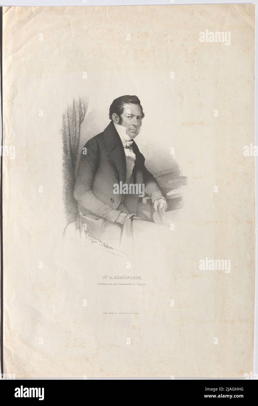 Dr. L. Schönlein; Professor at the University in Zurich. ". Johann ...