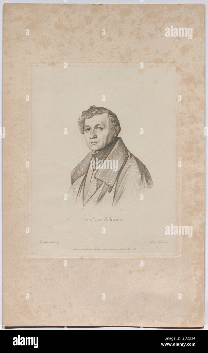 Dr. L. v. Schorn. ". Ludwig von Schorn, German art historian. Julius ...