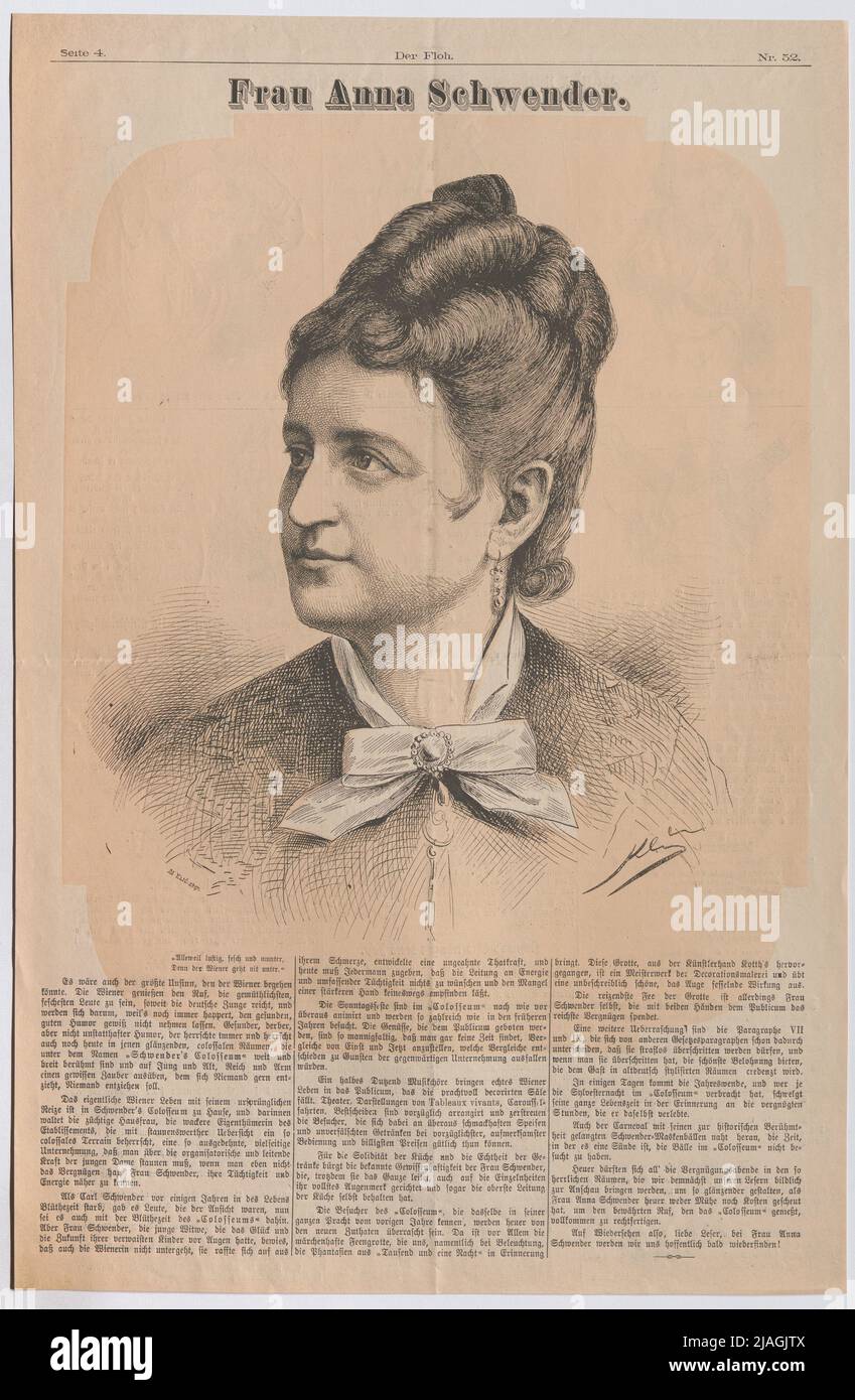 Mrs. Anna Schwender. ". Anna Schwender, widow of Carl Schwender ...