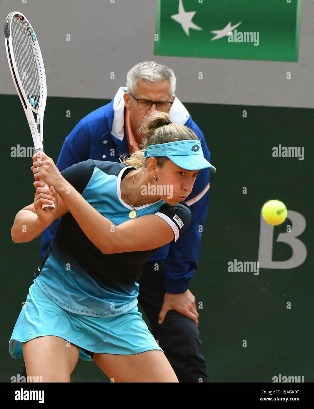 French Tennis Championship "Roland Garros" 2022. 3rd round. Belgian ...
