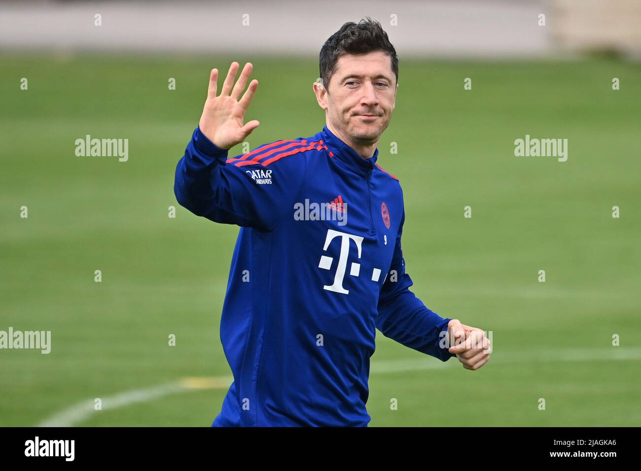 Munich, Deutschland. 30th May, 2022. ARCHIVE PHOTO: Lewandowski speaks ...