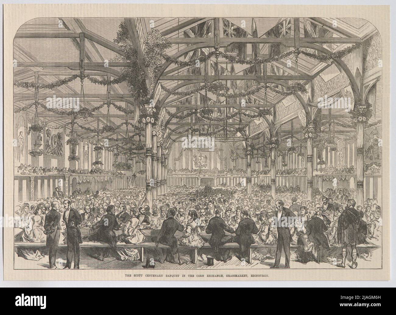 The Scott Centenary Banquet in the Corn Exchange, Grassmarket ...