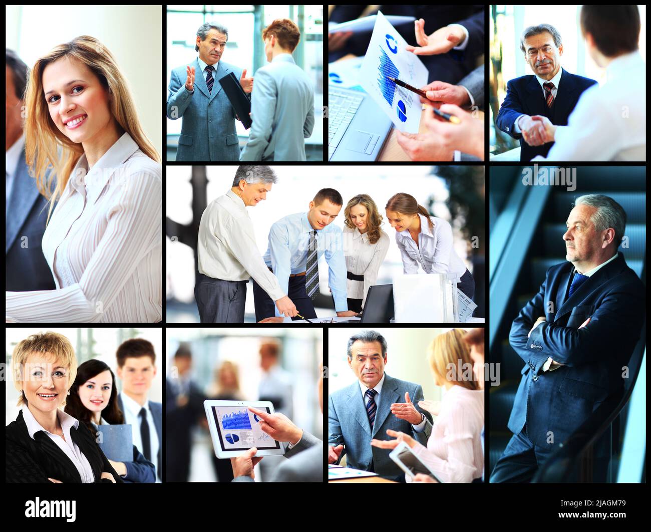 Collage people office tools hi-res stock photography and images - Alamy