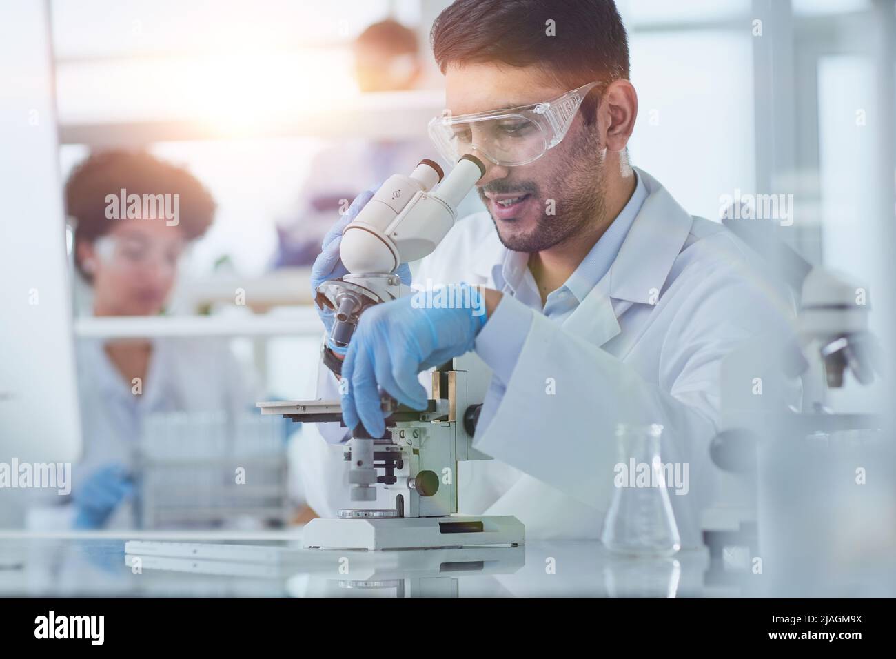Team of Medical Research Scientists Working on Generation Experimental ...