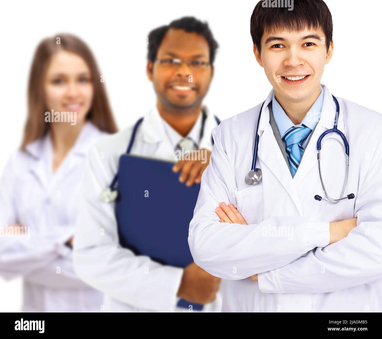 The doctor and interns Stock Photo - Alamy