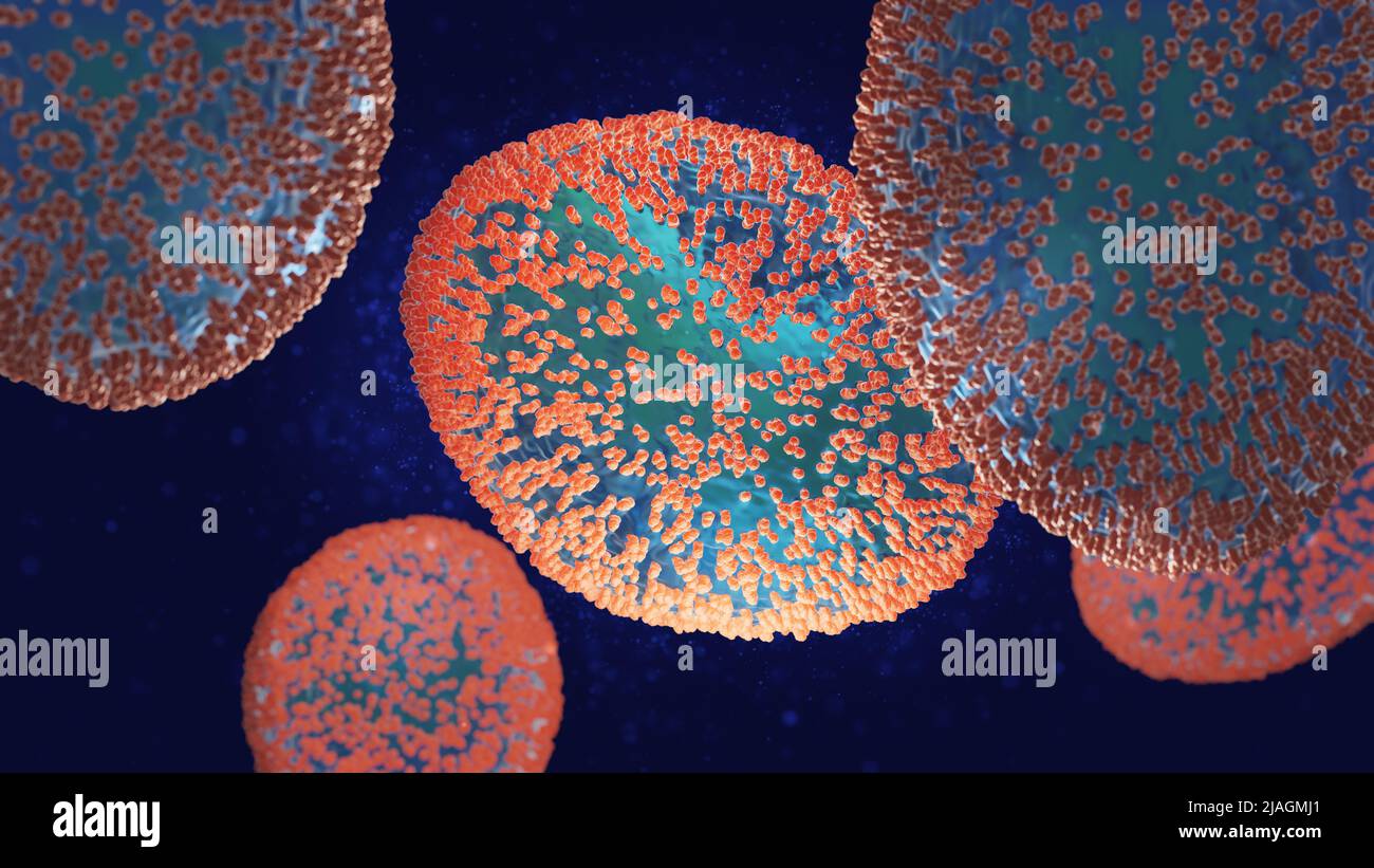 Monkeypox Virus enveloped structure Stock Photo - Alamy
