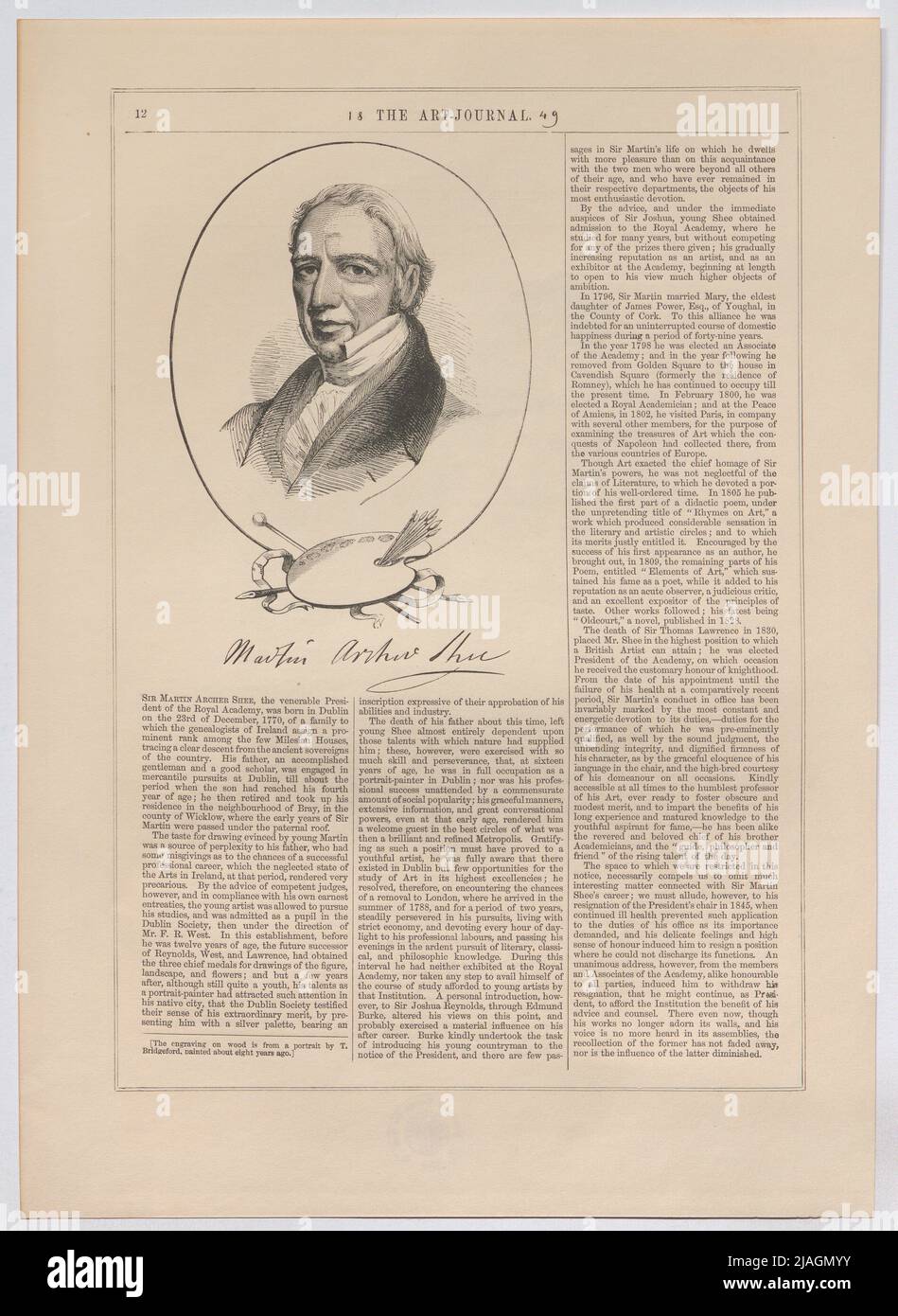 Martin Archer Sheee ". Sir Martin Archer Shee, British portrait painter ...