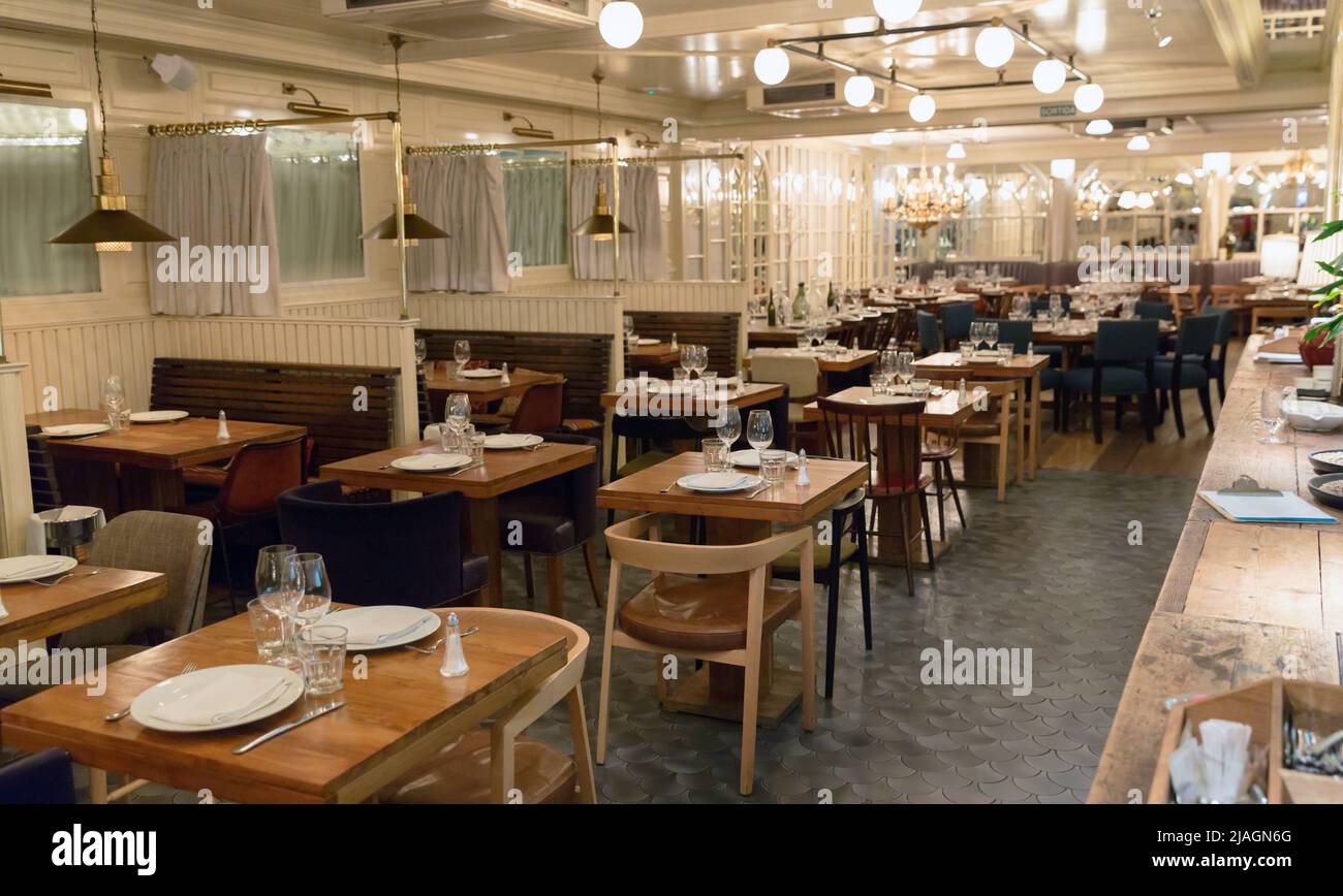 Photo of luxurious restaurant indoor Stock Photo - Alamy