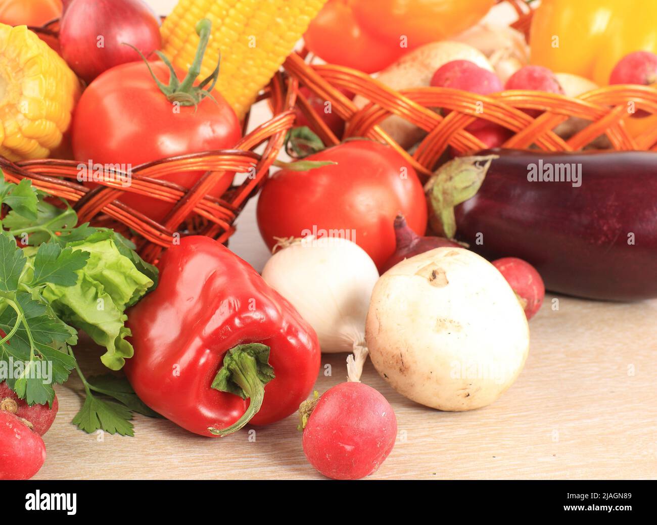 Colorful vegetable frame Stock Photo - Alamy