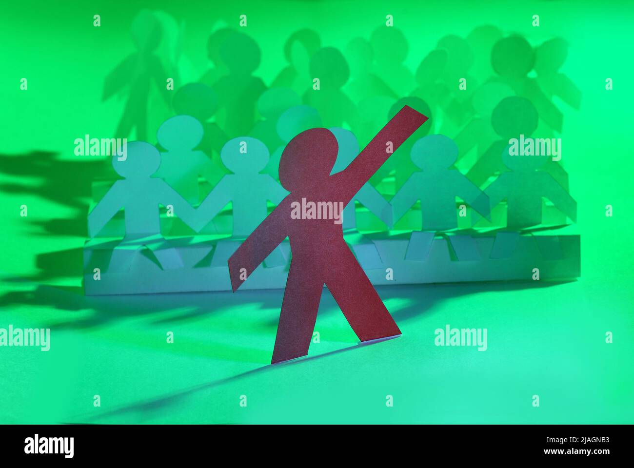 Done out of the paper people Stock Photo - Alamy