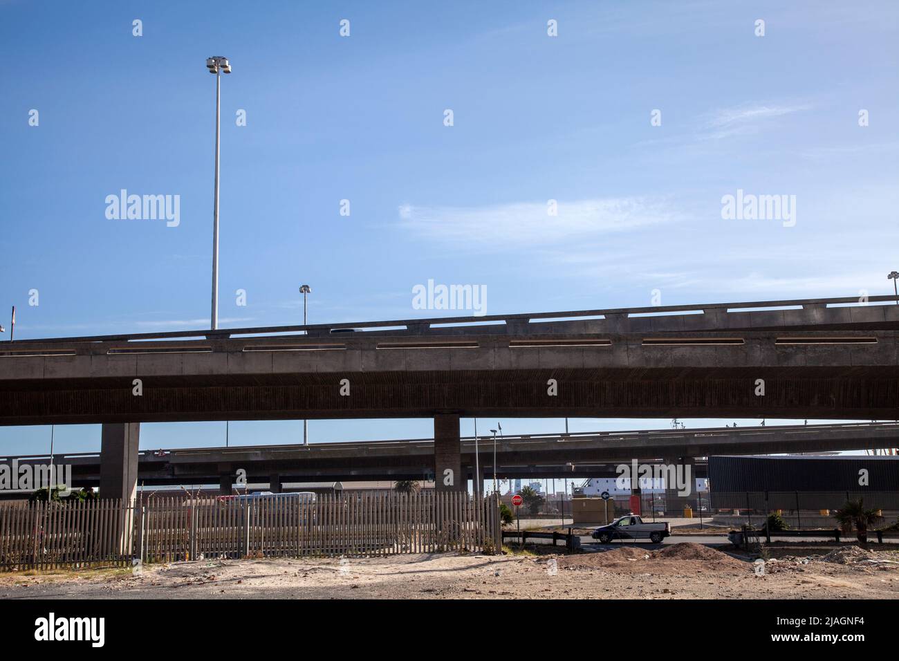 N1 Off Ramp Viewed from Martin Hammerschlag Way in Foreshore, Cape Town ...