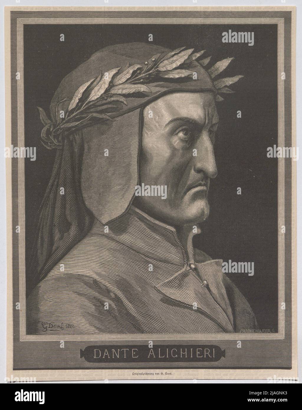 Dante Alighieri (from "About Land and Sea"). François Pannemaker (1822 ...