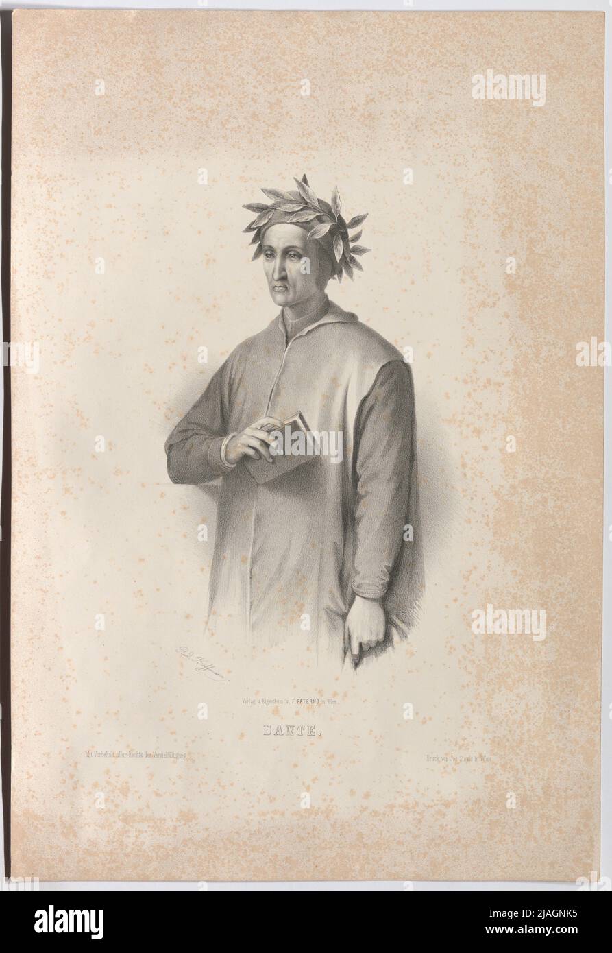 Dante. Rudolf Hoffmann, lithographer, Joseph Stoufs, Printer, F ...