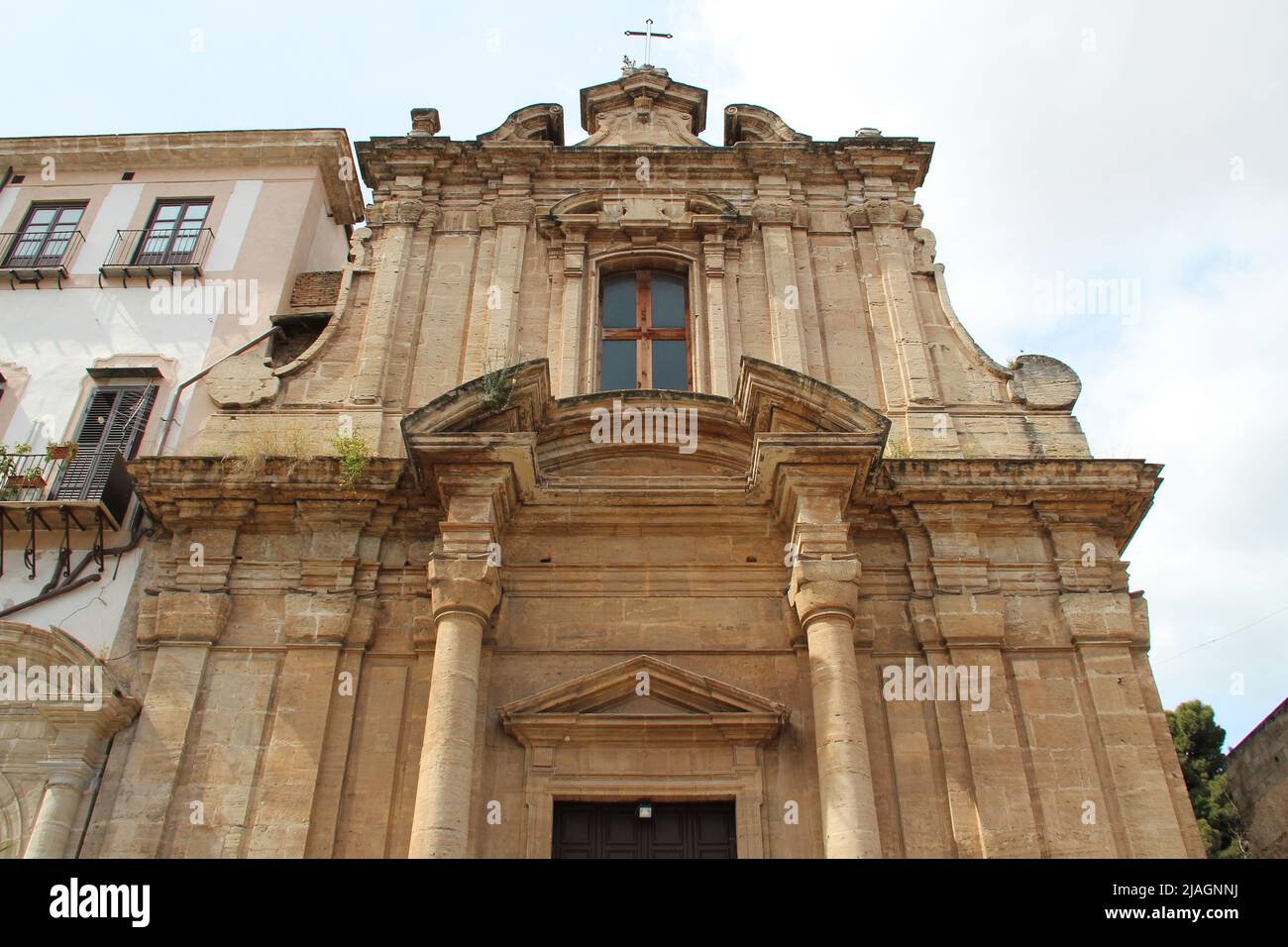baroque church (san giuseppe cafasso) in palermo in sicily (italy Stock ...