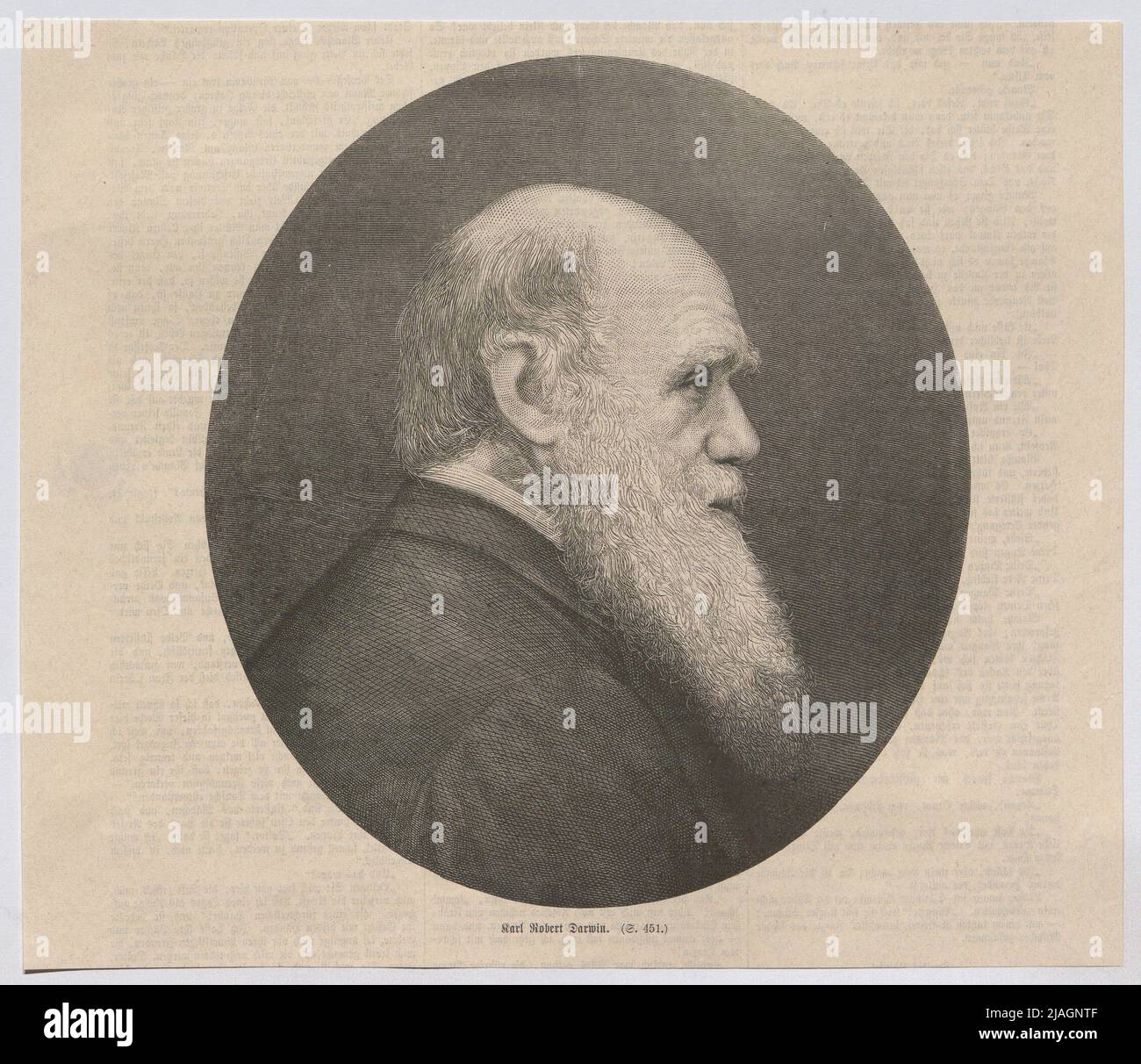 Karl Robert Darwin ". Charles Darwin (from" illustrated world ...