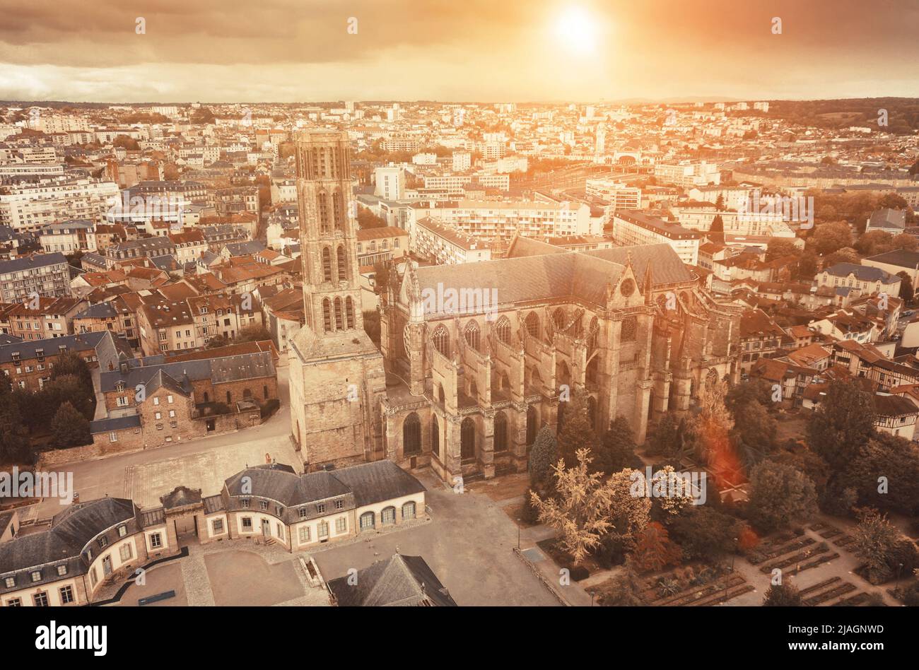 Cathedral in Limoges city, France Stock Photo - Alamy