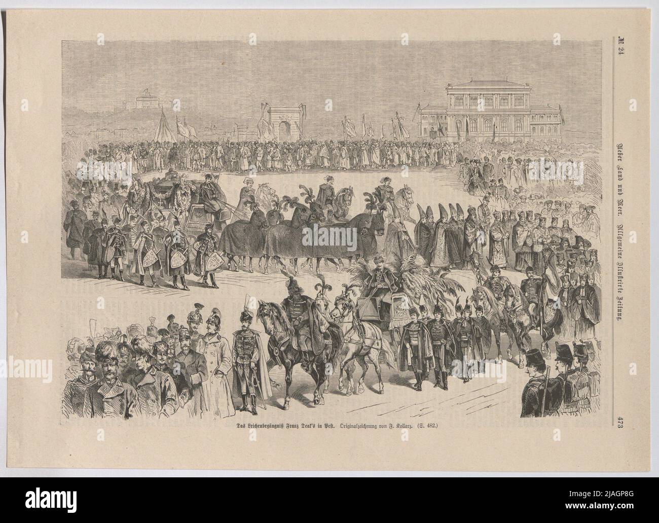 Franz Deák's prison in Pest (from "About Land and Sea. General ...