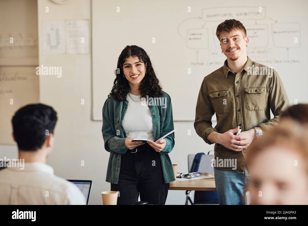 Two male students in the classroom hi-res stock photography and images ...