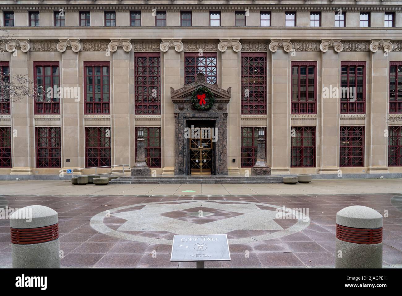 The entrance to Columbus City Hall in Columbus, Ohio, USA Stock Photo ...