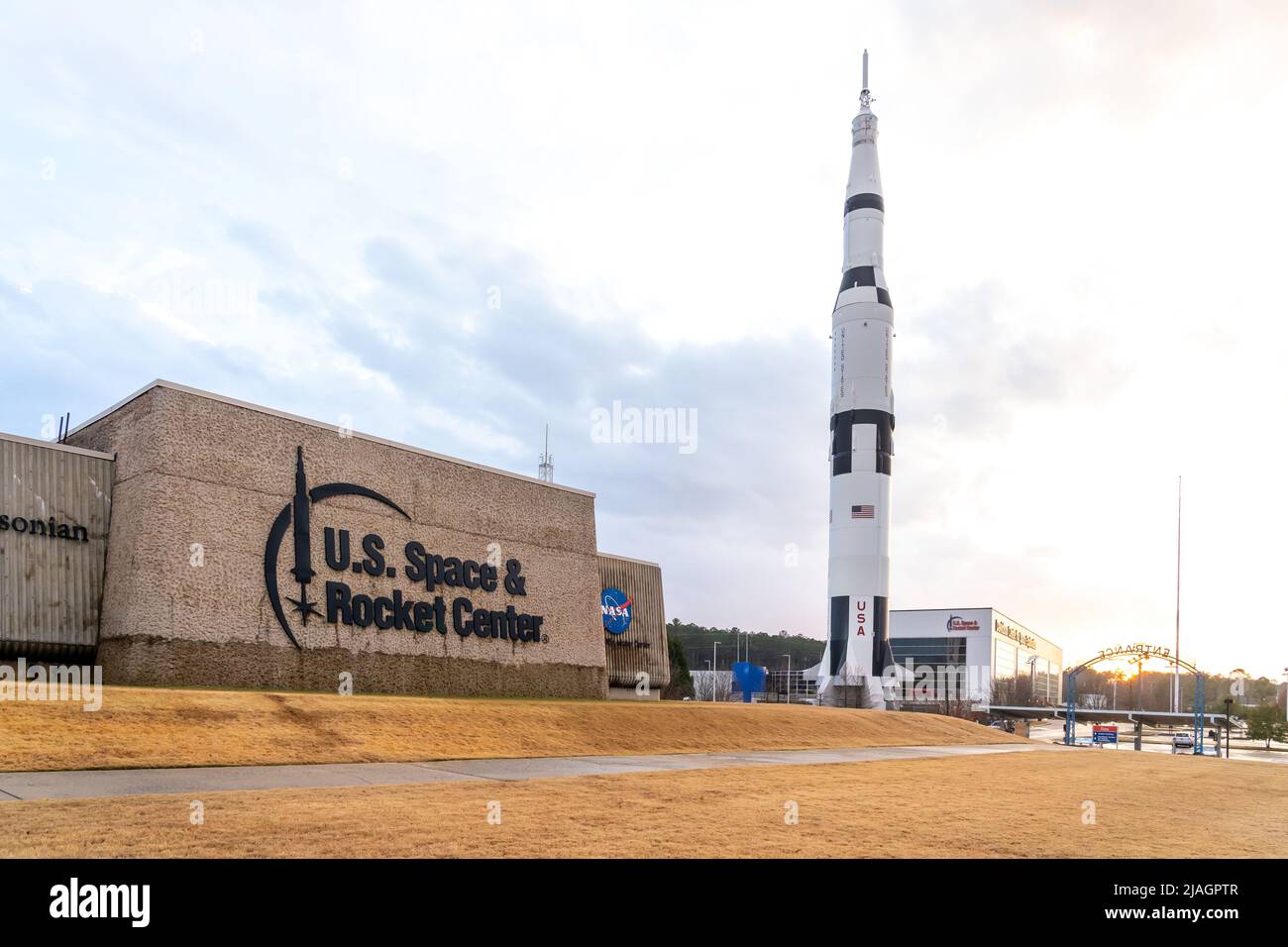 Huntsville, Alabama, USA - December 29, 2021: The exterior view of the ...