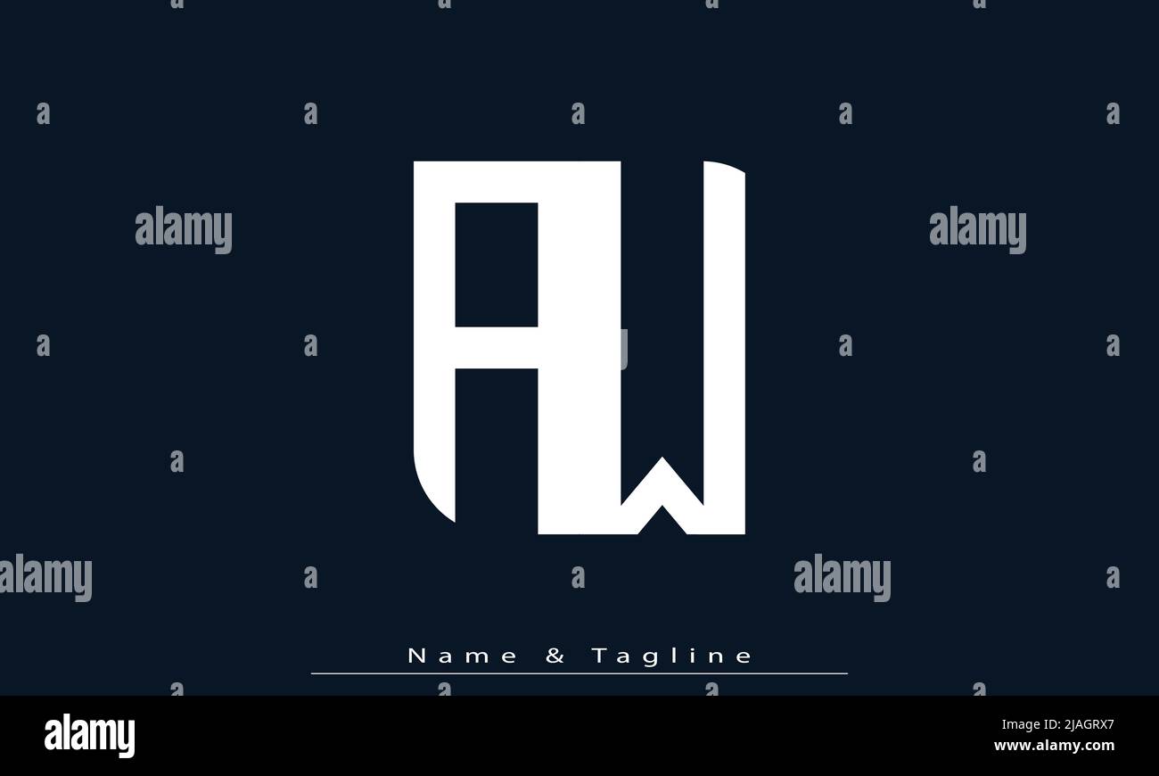 Aw alphabet hi-res stock photography and images - Alamy
