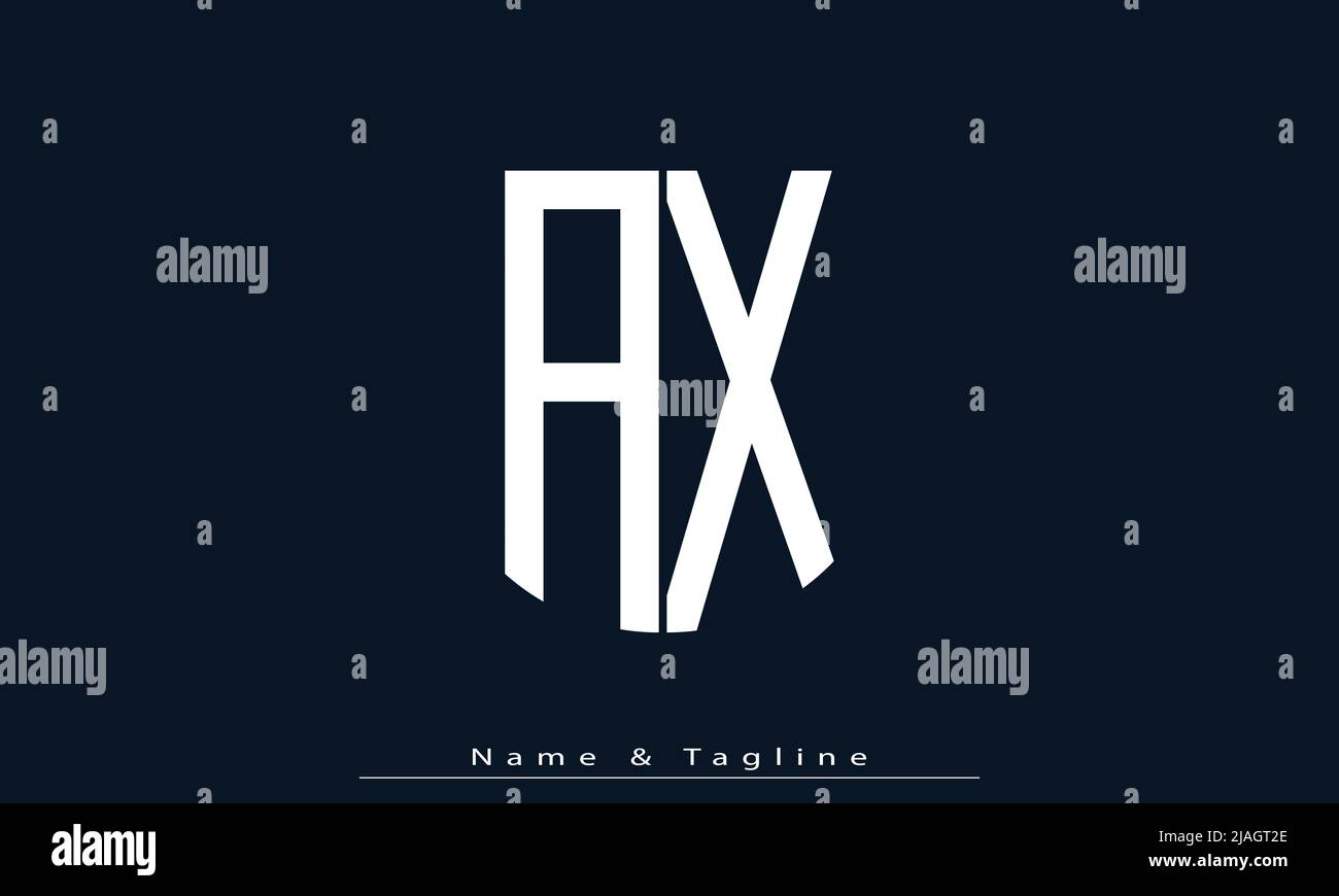 Alphabet letters Initials Monogram logo AX, XA Stock Vector Image & Art - Alamy