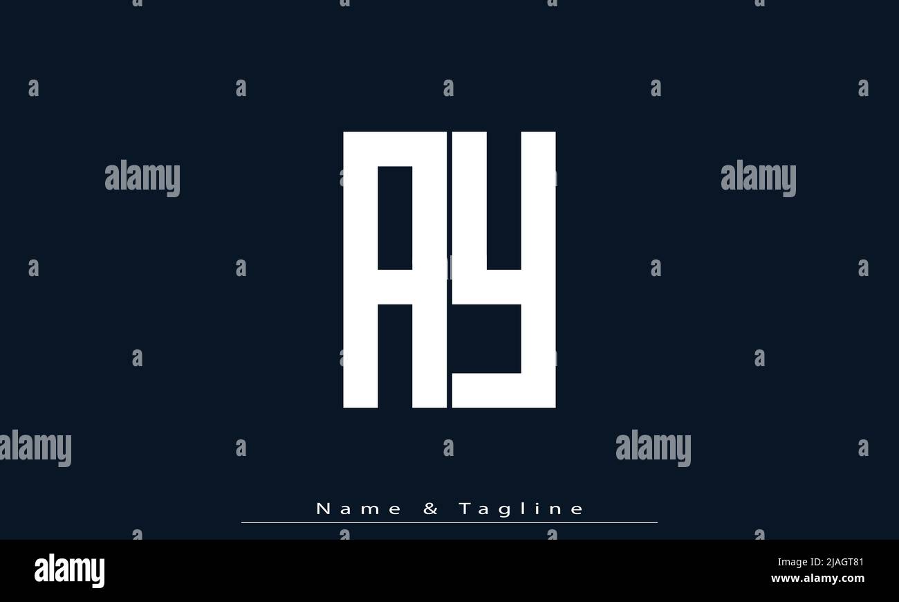 Alphabet letters Initials Monogram logo AY, YA Stock Vector Image & Art ...