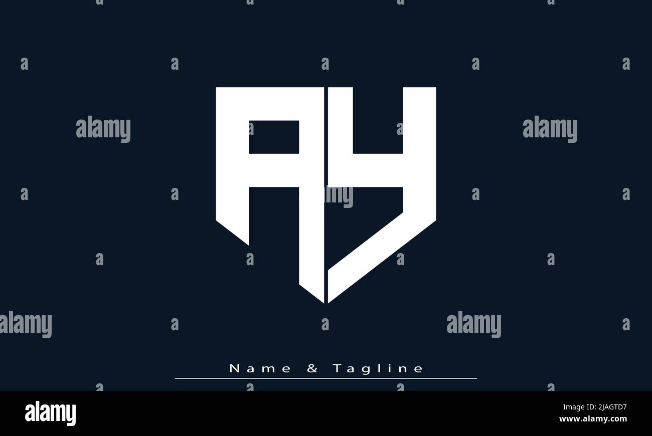 Ay letter vector hi-res stock photography and images - Alamy