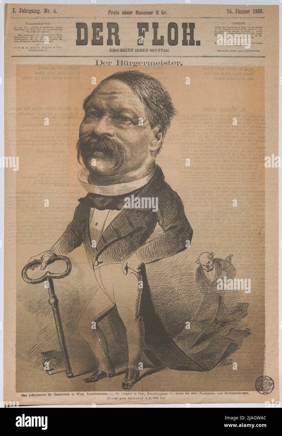 The mayor ". Mayor Cajetan Felder (title page of" Der Floh "). Karl ...