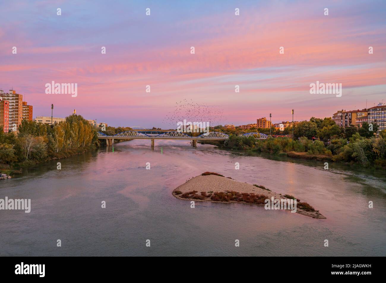 At sunset zaragoza hi-res stock photography and images - Alamy