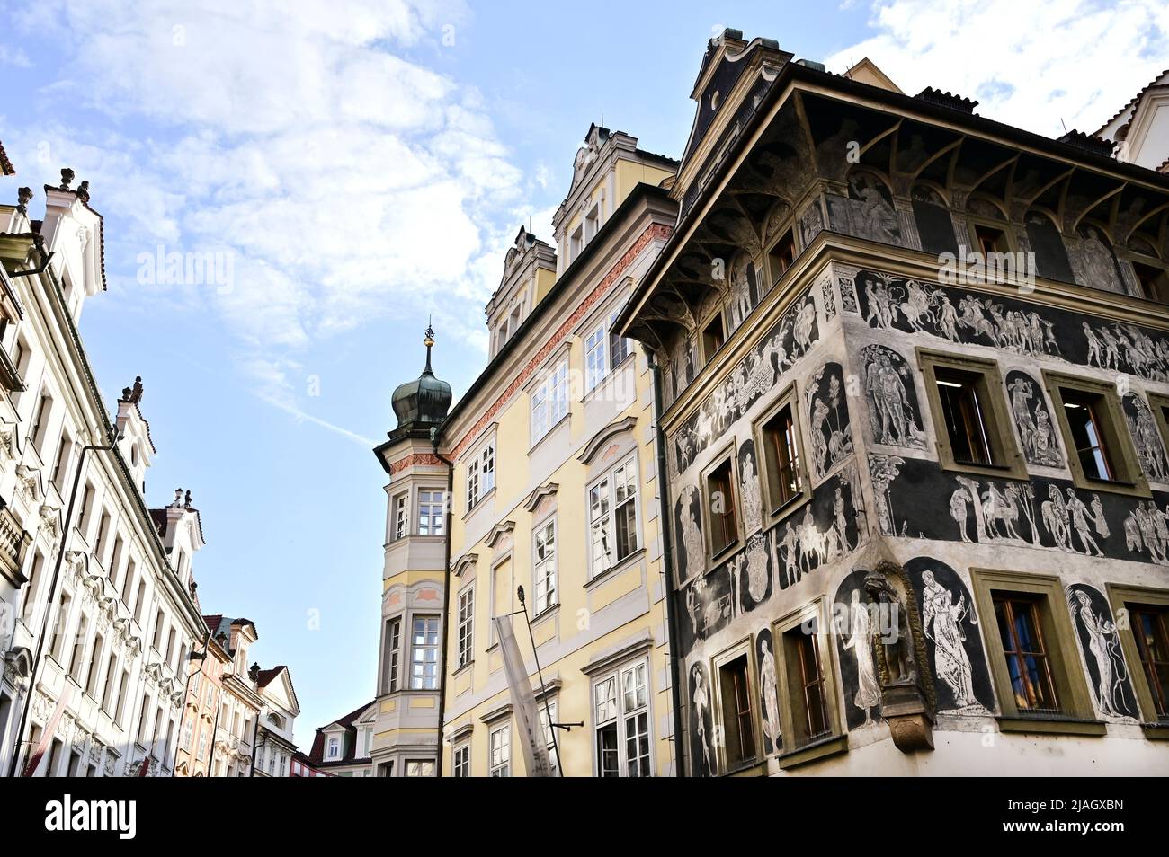 Famous landmarks in old town Prague Stock Photo - Alamy