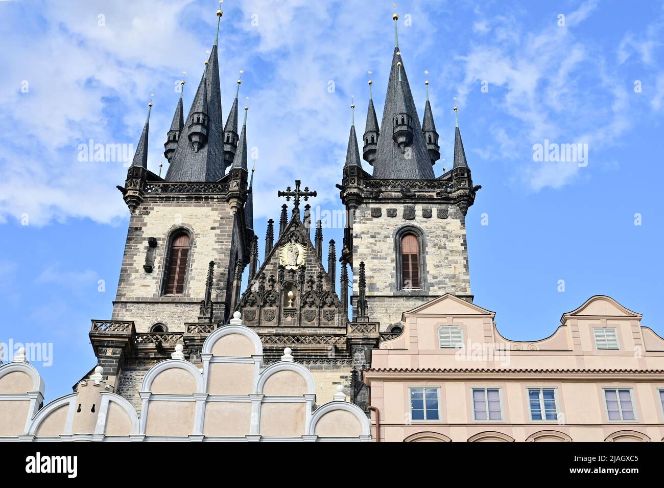Famous landmarks in old town Prague Stock Photo - Alamy